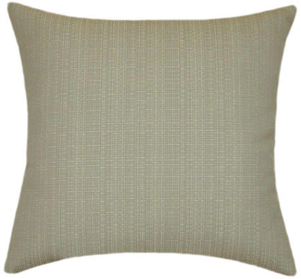 Sunbrella® Linen Taupe Indoor/Outdoor Textured Solid Color Pillow ...